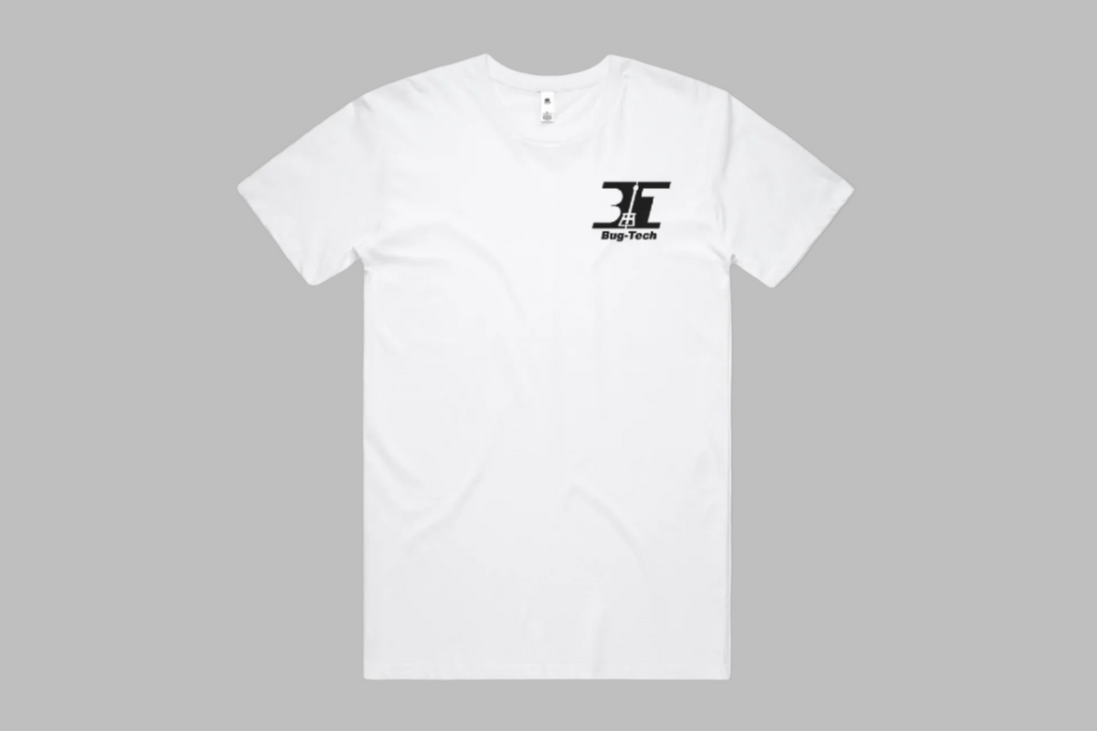 White with big back print pin up girl – Bug-Tech